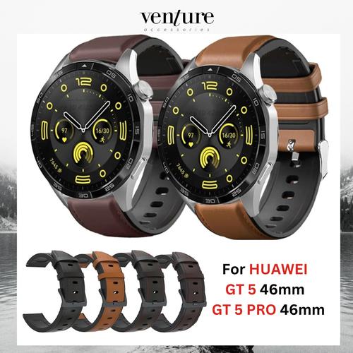 Jual STRAP HUAWEI WATCH GT 5 / GT 5 46MM TALI JAM MODEL KULIT LEATHER ...