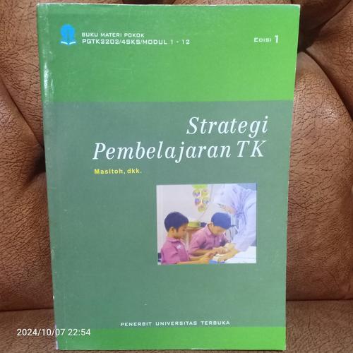 Jual ORIGINAL BUKU STRATEGI PEMBELAJARAN TK Edisi 1 Karangan By Masitoh ...