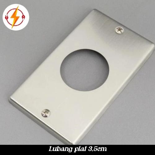 Jual Cover Frame Stopkontak Bulat Twistlock Stainles steel - Jakarta ...