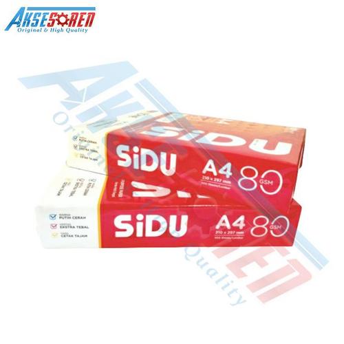Jual Kertas Hvs A4 Sidu 80 Gsm [1 Rim/500 Lembar] / Kertas Print A4 ...