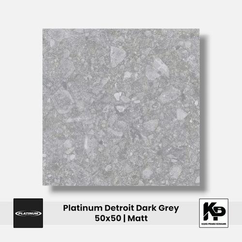 Jual Keramik 50x50 Detroit Dark Grey KW C Platinum // Keramik Matte ...