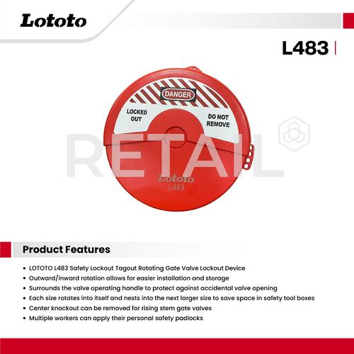 Jual LOTOTO Safety Loto Rotating Gate Valve, 6in-10in Diameter Handles ...