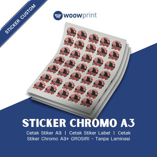 Jual STICKER CROMO A3 Cutting Custom kiss cut/die cut - Kota Bekasi ...