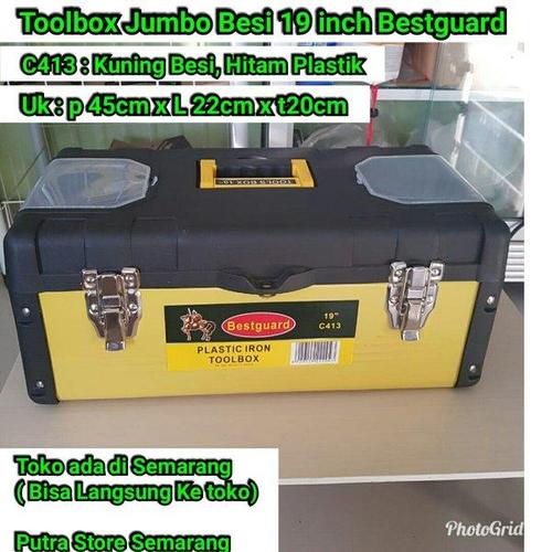Jual Toolbox Besi 19 Inch Jumbo Bestguard Besi Dan Plastik C413 Tool ...