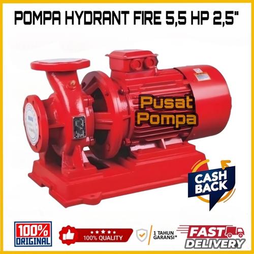 Jual Mesin Pompa Air 5.5Hp Fire Pump 2.5" Hydrant Pompa Pendorong 3 ...