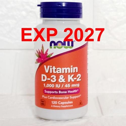Jual 0Now Foods Vitamin D3 K2 D-3 K-2 Now Food Vit D3 K2 Kesehatan ...