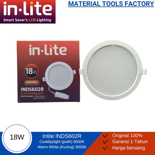 Jual lampu downlight LED 18 Watt Inlite INDS602R - Downlight Plafon ...