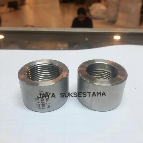 Jual Half Coupling Stainless SS 304 Class 3000 Drat NPT 2" inch #3000 ...