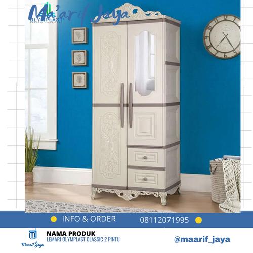 Jual Lemari Olymplast Classic 2 Pintu/Lemari Pakaian/Lemari Plastik ...