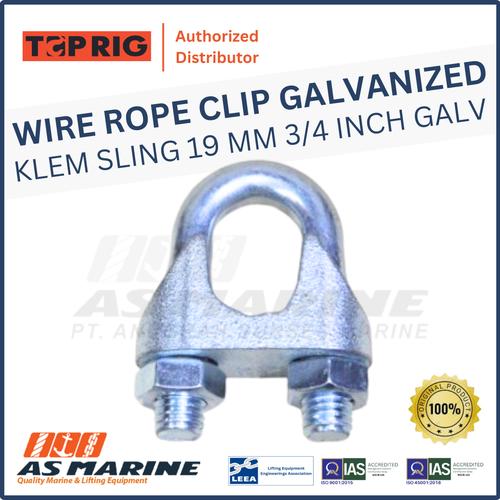 Jual Wire Rope Clip Galvanized 19 mm 3/4 Inch Kuku Macan Klem Sling ...