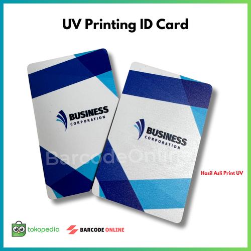 Jual Cetak Custom Print UV Desain ID Card - Printing UV - PVC, 2 SISI - Jakarta Timur ...