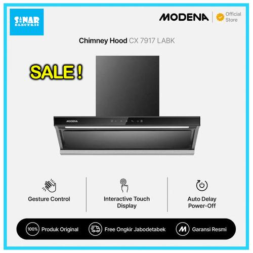 Jual Cooker Hood Modena CX 7917 LABK Chimney Hood Modena CX7917 ...
