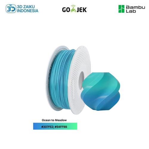 Jual Bambulab PLA Basic 3D Printer Filament Smooth Surface 1 KG with RFID - Ocean to Meadow ...