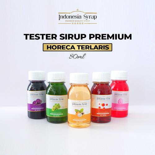 Jual [TESTER] Sample Sirup Premium Aneka Rasa Flavoured Syrup Sirop 80 ...