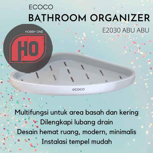 Promo Ecoco E2030 Corner Shelf Rak Sudut Siku Kamar Mandi Tempat Sabun Shamp - Abu-abu - Kota ...