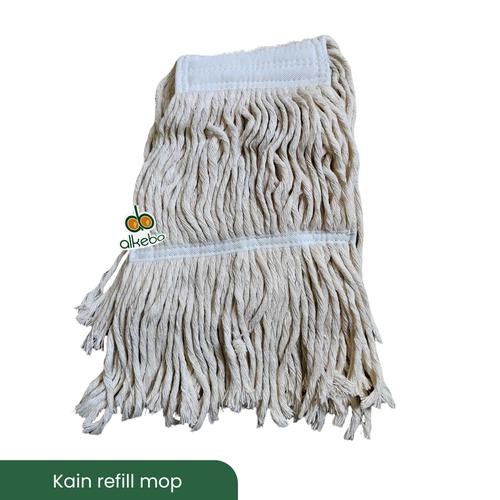 Jual Kain Refill Mop Putih Premium tebal refill lap pel tebal garis ...