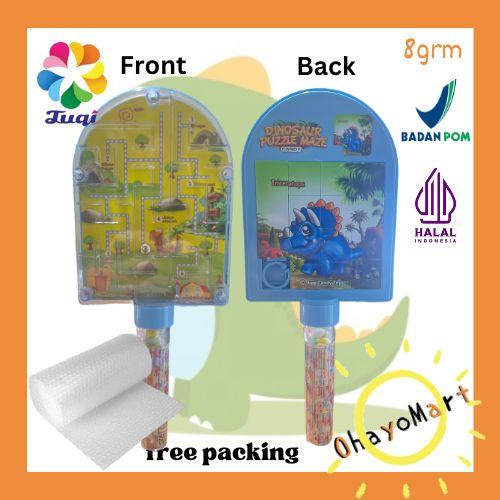 Jual JUQI Dinosaur Puzzle Maze Candy / Mainan Puzzle anak isi permen ...