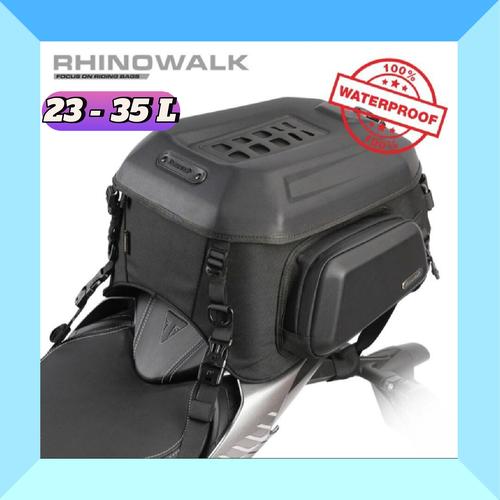 Promo Rhinowalk Motorcycle Expandable Back Seat Bag Hardshell Backpack ...