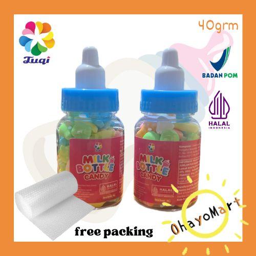 Jual JUQI Milk Bottle Candy / Mainan botol susu anak isi permen / permen aneka bentuk 40g ...