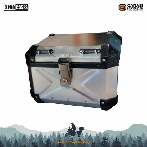 Jual Top Box Pannier 32 L - Stainless Hairline - Garasi Penjelajah ...