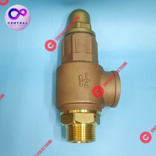 Jual Safety valve Kuningan 1" Inch Drat 10Bar /safety kuningan 10kg ...