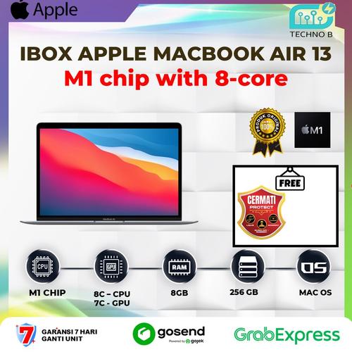 Promo IBOX APPLE MACBOOK AIR M1 8C CPU 8GB 256SSD 7C GPU OS X 13.3 ...
