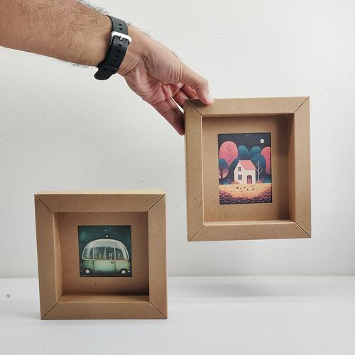 Jual Pola Kerajinan Kardus no.2589: Figura Atau Bingkai Foto Dengan ...