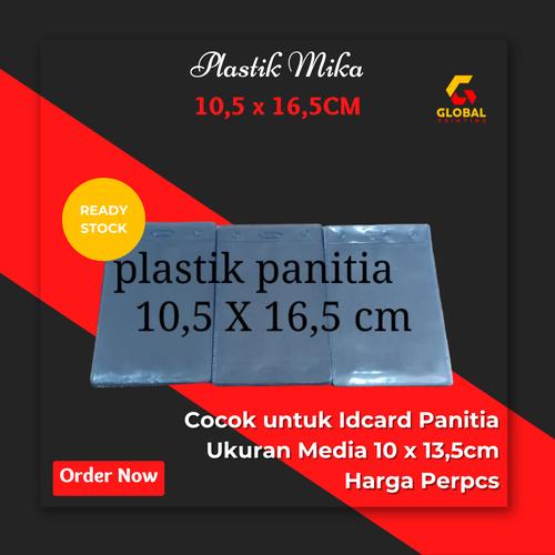 Jual Plastik Panitia Mika Kartu ID Card Name Tag Case ID Transparan 10 ...