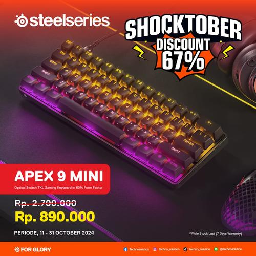 Jual Steelseries Apex 9 Mini 60% - OptiPoint Optical Switch Gaming ...