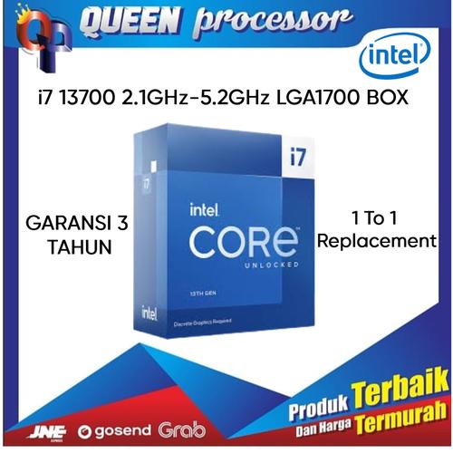 Jual PROCESSOR INTEL CORE I7 13700 5.20 GHz BOX BUNDLE GARANSI 3TAHUN ...