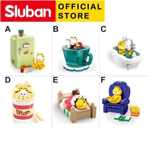 Jual Brick Sluban Garfield Kucing It's A Cat Life City Scene Pet Set ...