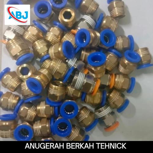 Jual fitting nepel mpc PC 10-02 nepel selang angin nepel selang PU ...