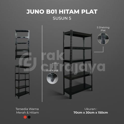 Promo FULL BESI RAK GUDANG SIKU LUBANG SERBAGUNA SHELVING PLAT TIDAK ...