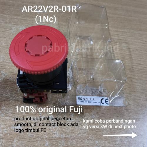 Jual Emergency switch Dia 22mm AR22V0R-01R Fuji Electric Original - Jakarta Utara ...