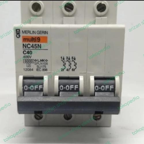 Jual MCB MERLIN GERIN NC45N/A 3P 40A/50A/63A ORIGINAL - 40A - Jakarta Pusat - arizan shop ...