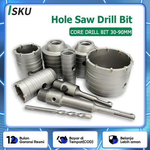 Promo ISKU Pelubang Beton Tembok Pipa Drill Bit/Mata Bor Hole Saw ...