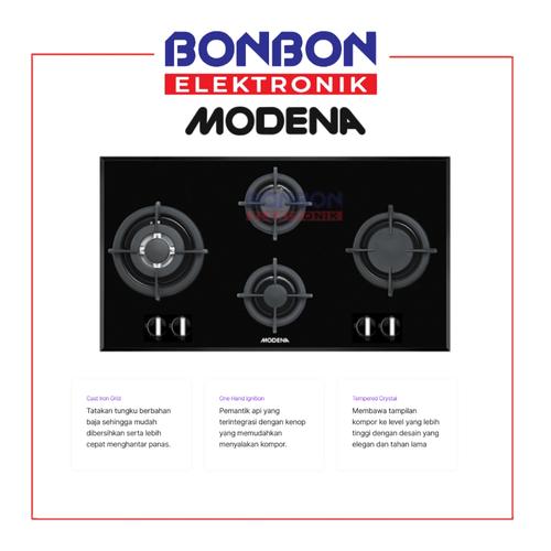 Promo Modena Kompor Tanam Gas 4 Tungku BH 1945 / BH1945 / BH-1945 Gas ...