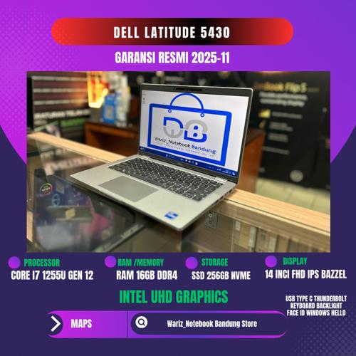 Jual DELL LATITUDE 5430 CORE I7 1255U RAM 16GB SSD 256GB 14Inci FHD IPS GARANSI RESMI ON - Kota ...