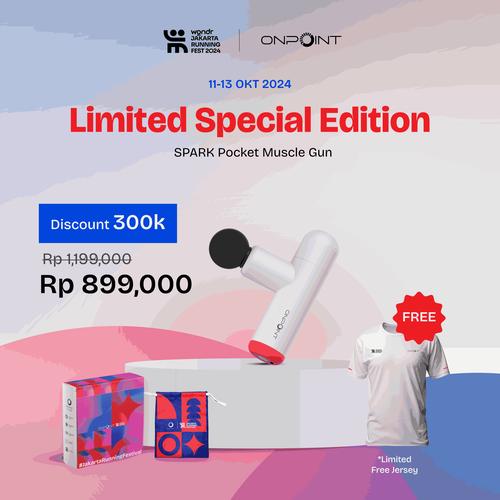 Promo JRF I Special Edition Jakarta Running Festival Series! ONPOINT SPARK Pocket Muscle Gun ...
