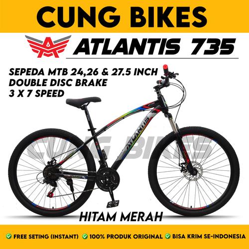 Jual Sepeda Gunung MTB 24 26 dan 27,5 inch Atlantis 735 Diskbrake 21 ...