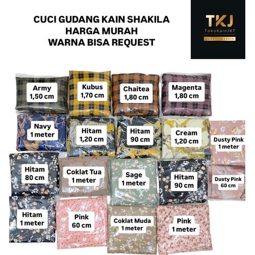 Promo Cuci Gudang Kain Shakila, Woolpeach, Linen Rami, Ceruti, Tory ...