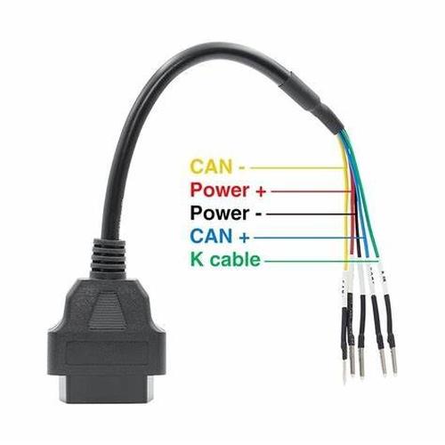 Jual 16 Pin OBD OBD2 Female K Line CAN Line Jumper Tester Connector ...