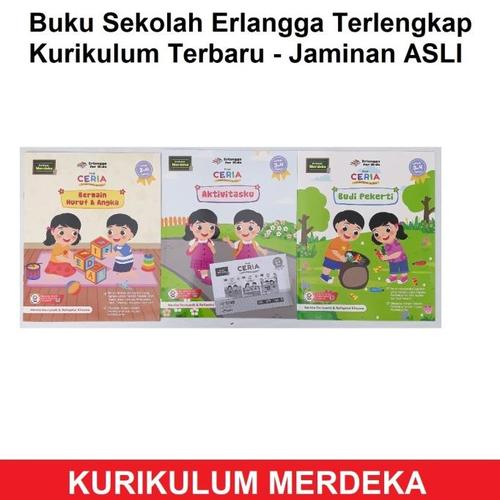 Jual Tersedia Paket Buku Anak Kb Tk Paud Ceria Cerdas Kurikulum Merdeka ...