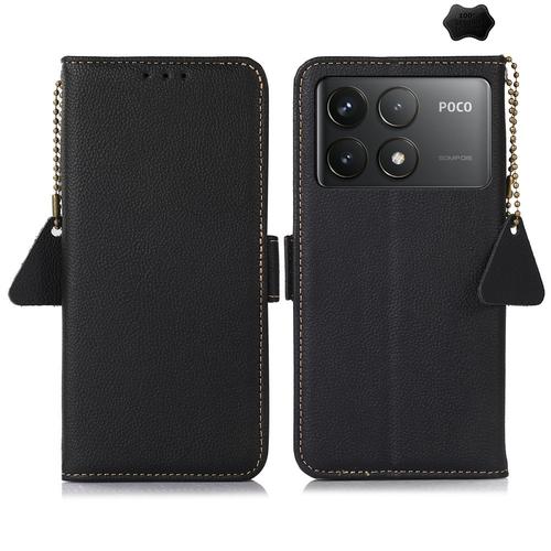 Jual Leather Case Xiaomi POCO F6 Pro/ F6 Side-Magnetic TJ Genuine - 1 ...