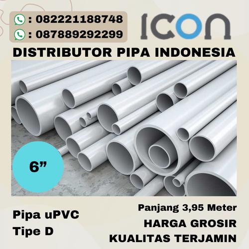 Jual Pipa Icon uPVC 6" Type D - Jakarta Utara - Pusat Pipa dan Baja ...