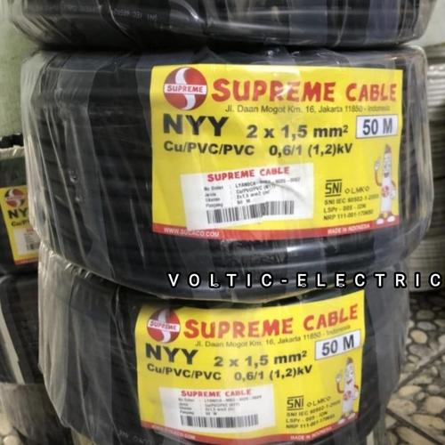 Jual KABEL NYY 2X1,5MM SUPREME 50METER/SUPREME KABEL NYY 2X1,5MM 50 ...