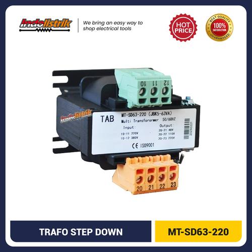 Jual Trafo Step Down MT-SD63-220 63VA TAB - Output 220V-110V-48V ...