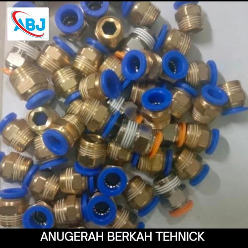 Jual fitting nepel mpc PC 10-04 nepel PC drat 1/2 x 10 mm nepel selang ...
