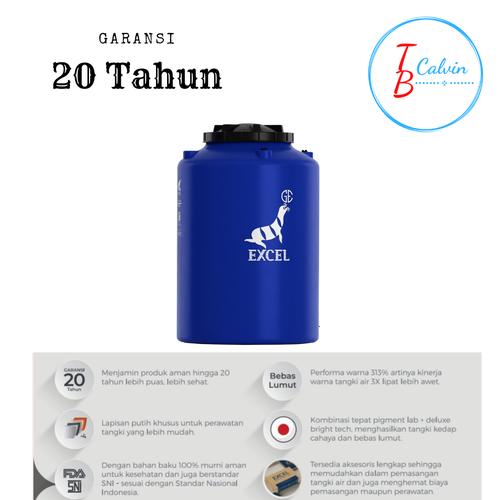 Jual Tangki / Tandon / Toren Air Excel AL 300 isi 250 Liter - Blue ...