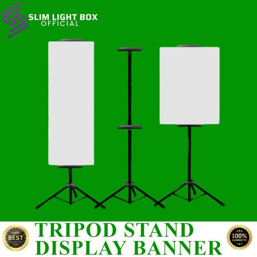 Jual Tripod Stand Banner Display/Standing Banner/Tiang Promosi 2 Sisi ...